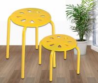 China Hotel School Restaurant Stool Portable and Stacking Steel Metal Stool with Metal Legs for sale