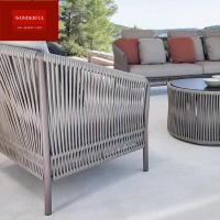 China Custom Nordic Design Furniture Aluminum and Rope Exterior Sofa for Outdoor Living for sale