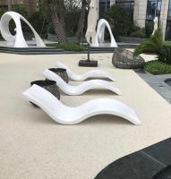 China Pool Water Lounge Bed Garden Chaise Modern Fiberglass Sun Lounger with Mail Packing Y for sale