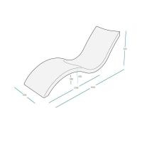 China Pool Water Lounge Bed Garden Chaise Modern Fiberglass Sun Lounger with Mail Packing Y for sale