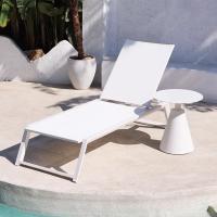 China Outdoor Swimming Pool Furniture Modern Design Aluminum Chaise Beach Lounge Chair for sale