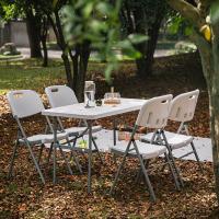 China Foldable 6ft 8ft Plastic Dinning BBQ Picnic Camping Table Outdoor Furniture for Events for sale