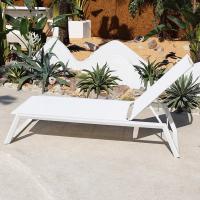 China Outdoor Swimming Pool Furniture Modern Design Aluminum Chaise Beach Lounge Chair for sale