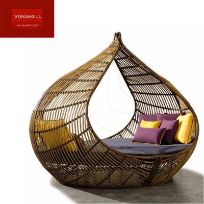 China Upgrade Your Garden with Our Leisure Wicker Sofa Bed Other Aluminum Thickness Options for sale
