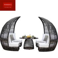 China Upgrade Your Garden with Our Leisure Wicker Sofa Bed Other Aluminum Thickness Options for sale