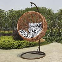 China Outdoor Hanging Rattan Egg Chair Leisure Wicker Patio Swing Chair for Garden Furniture for sale