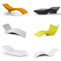 China Outdoor Sun Lounger Beach Chair Modern Fiberglass Design for Patio Garden and Pool for sale