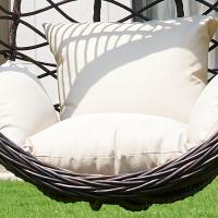China Y Mail Packing Modern Design Stainless Steel Outdoor Hanging Wicker Swing Egg Chair for sale