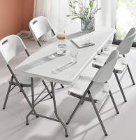 China Modern Design Plastic Chair and Table Set for Event 6ft 180cm HDPE Y Mail Packing for sale
