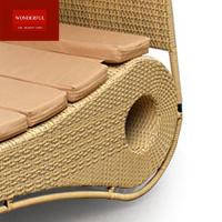 China Modern Rattan Swimming Pool Chair Lounger Sun Bed for Outdoor Furniture Sun Chair for sale