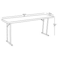 China 10kg Portable Outdoor Furniture 6ft White Rectangular Plastic Foldable Banquet Catering BBQ Camping Picnic Folding Table for sale