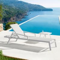 China Outdoor Aluminum Chaise Lounge for Garden Patio Furniture Design at Hotel Resort for sale