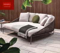 China Garden Treasures Outdoor Furniture Leisure Large Size Sun Bed with Water Proof Design for sale