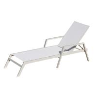 China Outdoor Aluminum Chaise Lounge for Garden Patio Furniture Design at Hotel Resort for sale