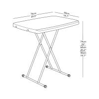China 30Inch Plastic Height Adjustable Laptop Folding Table for Home Office Living Room for sale