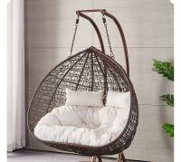 China Mail Packing Double Seater Hanging Swing Chair for Outdoor Patio Living Room for sale