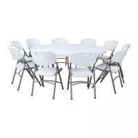 China Plastic Folding Banquet Table for Round Circle Wedding Event Party in Apartment Metal for sale
