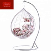 China Outdoor Single Swing All-Weather Rattan Hanging Chair with Modern Design Style on Sal for sale
