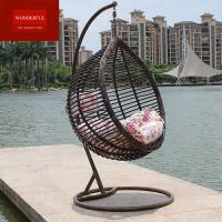 China Outdoor Single Swing All-Weather Rattan Hanging Chair with Modern Design Style on Sal for sale