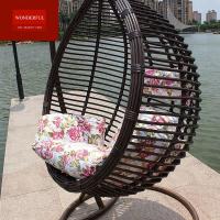 China Outdoor Single Swing All-Weather Rattan Hanging Chair with Modern Design Style on Sal for sale