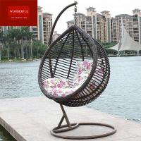 China Outdoor Single Swing All-Weather Rattan Hanging Chair with Modern Design Style on Sal for sale