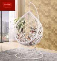 China Outdoor Single Swing All-Weather Rattan Hanging Chair with Modern Design Style on Sal for sale