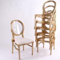 China Metal Core Piping Structure Resin Gold Chiavari Chairs for Classic Wedding Decoration for sale