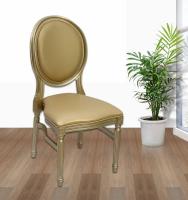 China Metal Core Piping Structure Resin Gold Chiavari Chairs for Classic Wedding Decoration for sale