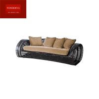 China Outdoor Aluminum Sofa Beach Furniture with 2mm Frame Thickness PE Wicker Rattan for sale