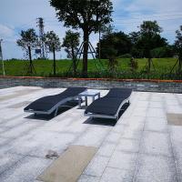 China Outdoor Daybed Pool Chaise Lounge Chair Rattan Sun Lounger Set for Outdoor Furniture for sale