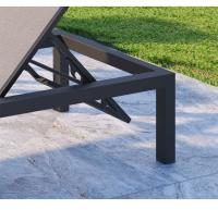 China 1.5mm Thickness Luxury Patio Sun Lounger Recliner for Outdoor on Patio Beach and Pool for sale