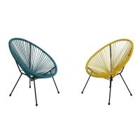 China Outdoor Furniture Garden Metal Chairs with Cushion and UV Resistant Performance for sale