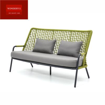 China Quick Dry Foam Size Custom Dining Teak Wood Rope Chair for Modern Garden for sale