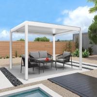 China Adjustable Electric Pergola Perfect for Outdoor Garden Yard Terrace and Roof Event for sale