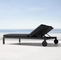 China Modern Design Aluminum Frame Patio Poolside Leisure Lounge for Beach Chaise Lounger for sale