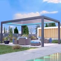 China Adjustable Electric Pergola Perfect for Outdoor Garden Yard Terrace and Roof Event for sale