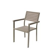 China Hotel Outdoor Furniture Patio Set Modern Aluminum Home Garden Plastic Wood Chair Table for sale