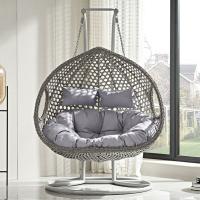China Outdoor Hanging Swing Chair for Hotel Furniture Durable and Waterproof Fabric Cushion for sale