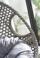China Outdoor Hanging Swing Chair for Hotel Furniture Durable and Waterproof Fabric Cushion for sale