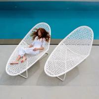 China Outdoor Furniture Rattan Bed for Garden Office Beach Swimming Pool Lounge Chair 35kg 1 Set for sale