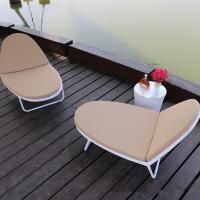 China Outdoor Furniture Rattan Bed for Garden Office Beach Swimming Pool Lounge Chair 35kg 1 Set for sale