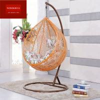 China Indoor and Outdoor Farmhouse Water Shaped Swing Chair with Customizable Cushion Color for sale