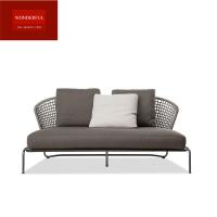 China Power Coated Frame Finish and Quick Dry Foam Double Seat Garden Furniture for Outdoor Sofa for sale