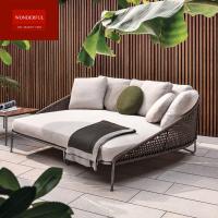 China Power Coated Frame Finish and Quick Dry Foam Double Seat Garden Furniture for Outdoor Sofa for sale