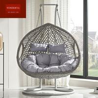 China Outdoor Space Water Drop Shape Swing Chair Wicker Furniture for Modern Design Leisure for sale