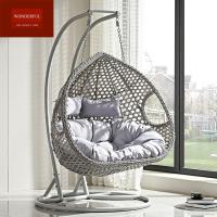 China Outdoor Space Water Drop Shape Swing Chair Wicker Furniture for Modern Design Leisure for sale