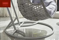 China Outdoor Space Water Drop Shape Swing Chair Wicker Furniture for Modern Design Leisure for sale