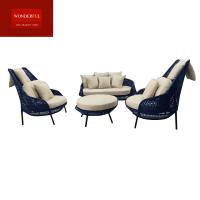 China Power Coated Frame Finish Wicker Teak Outdoor Furniture for Durable and Waterproof for sale