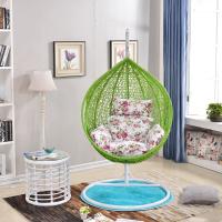 China Outdoor Hand-Made Single Swing Chair with Waterproof Fabric Cushion in Modern Design for sale