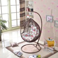 China Outdoor Hand-Made Single Swing Chair with Waterproof Fabric Cushion in Modern Design for sale